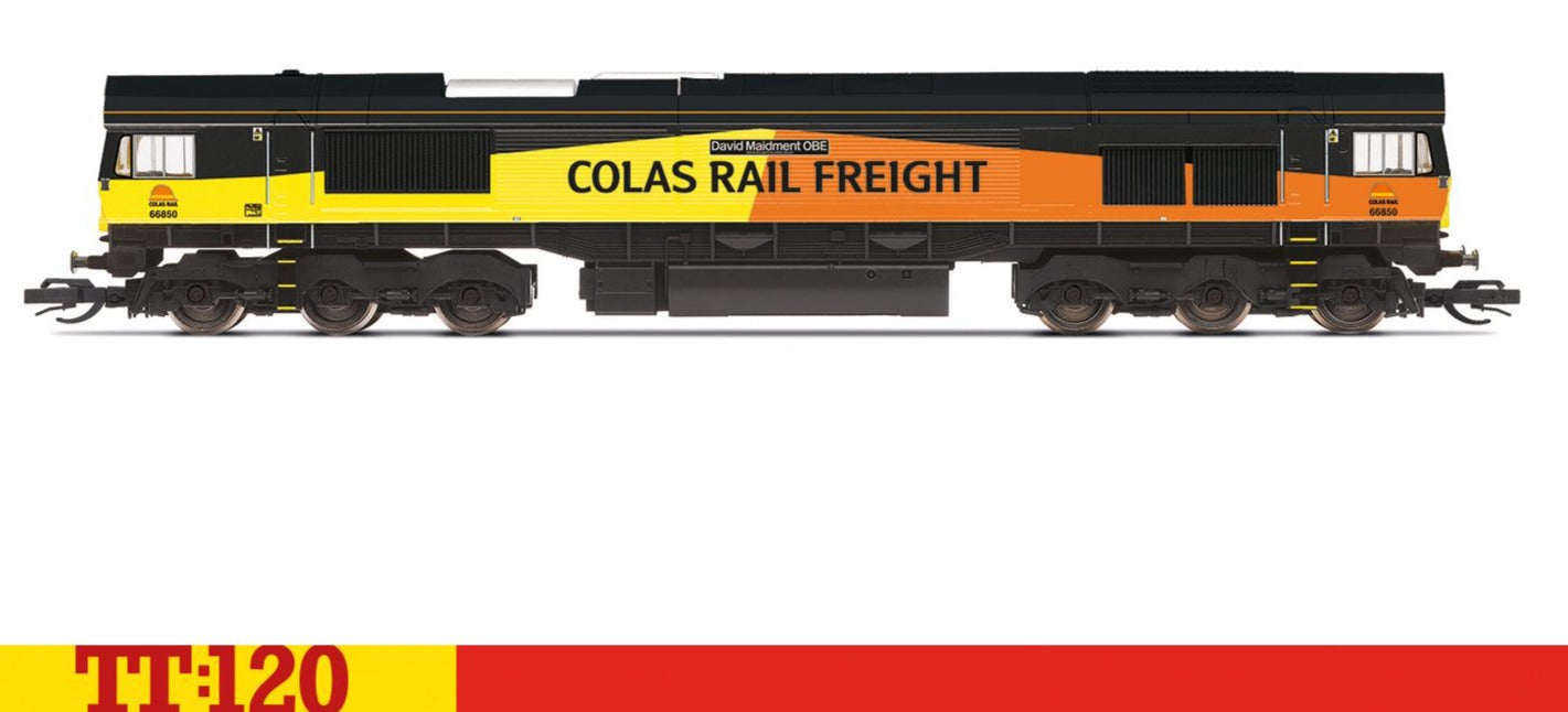 Hornby Class 66 Co-Co 66850 'David Maidment OBE' Colas Rail Diesel ...