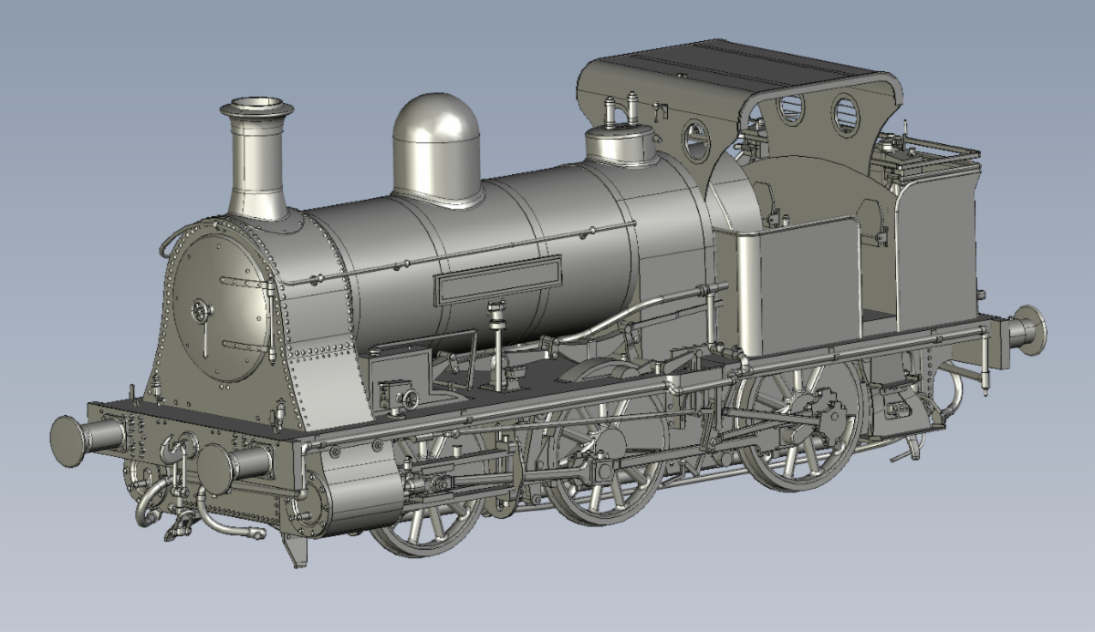 KR Models KRM-BEL-OO-F-BROWN 'Bellerophon' 0-6-0WT Brown As Preserved ...