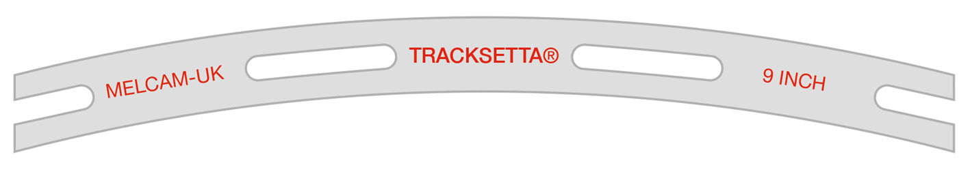 Tracksetta TTT9 9" Rad Template – Rails