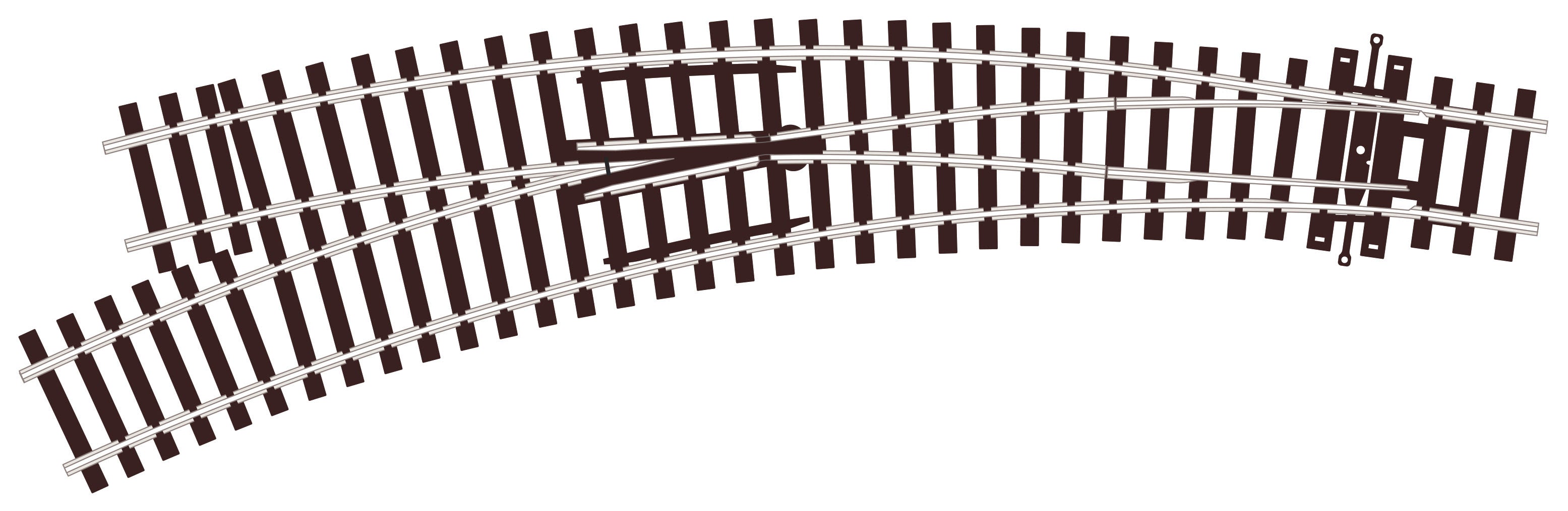 Peco SLU77 OO/HO - Code 100 - Streamline Small Radius Curved – Rails