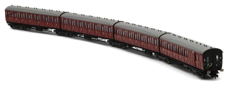 Clark Railworks Quad Art Set No. 72A BR Maroon 4 Coach Pack – Rails of ...