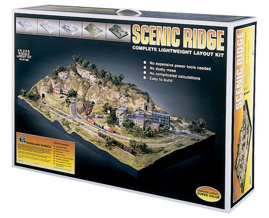 Woodland Scenics WST1482 Scenic Ridge N Layout Kit – Rails