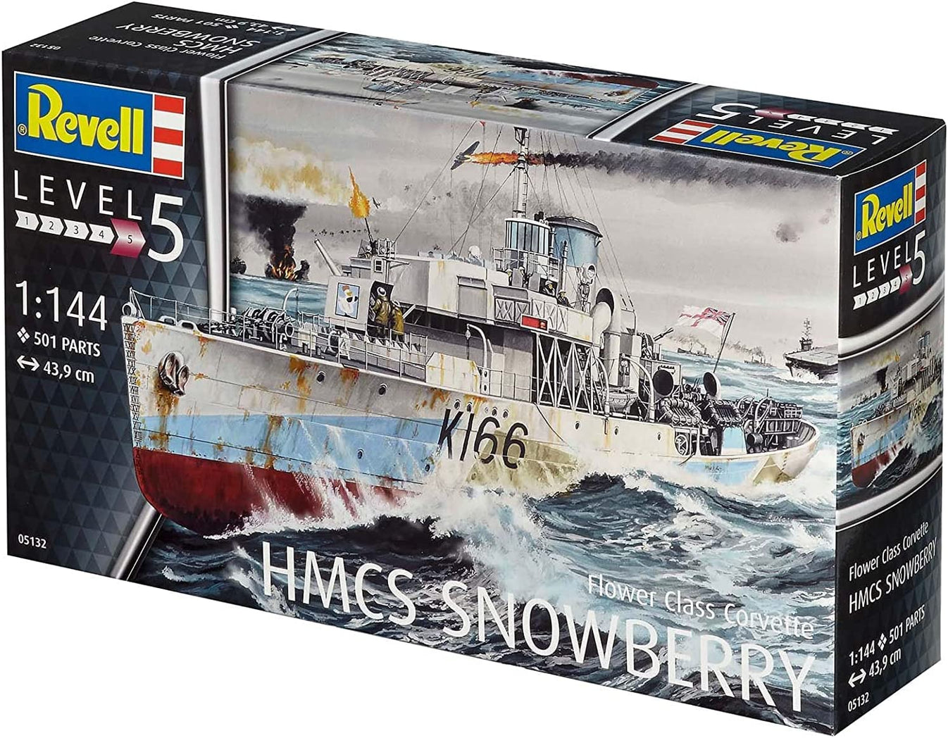 Revell 5132 Flower Class Corvette "HMCS Snowberry" – Rails