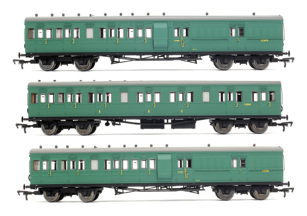 EFE Rail E86015 LSWR Cross Country 3-Coach Pack BR (SR) Green – Rails