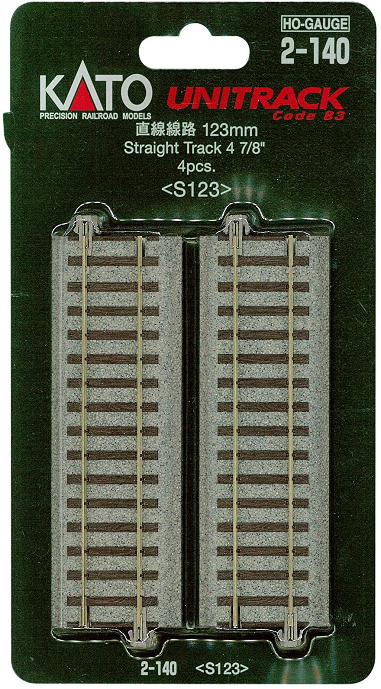 Kato Unitrack (S123) Straight Track 123mm 4pcs – Rails of Sheffield