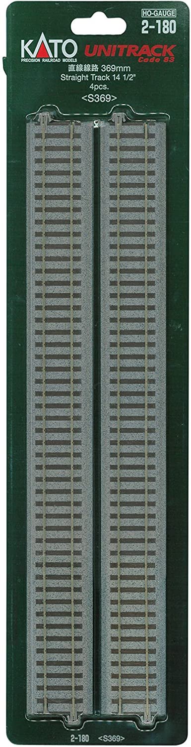 Kato Kato 2-180 Ground Level 369mm Straight Track (4) – Rails of Sheffield