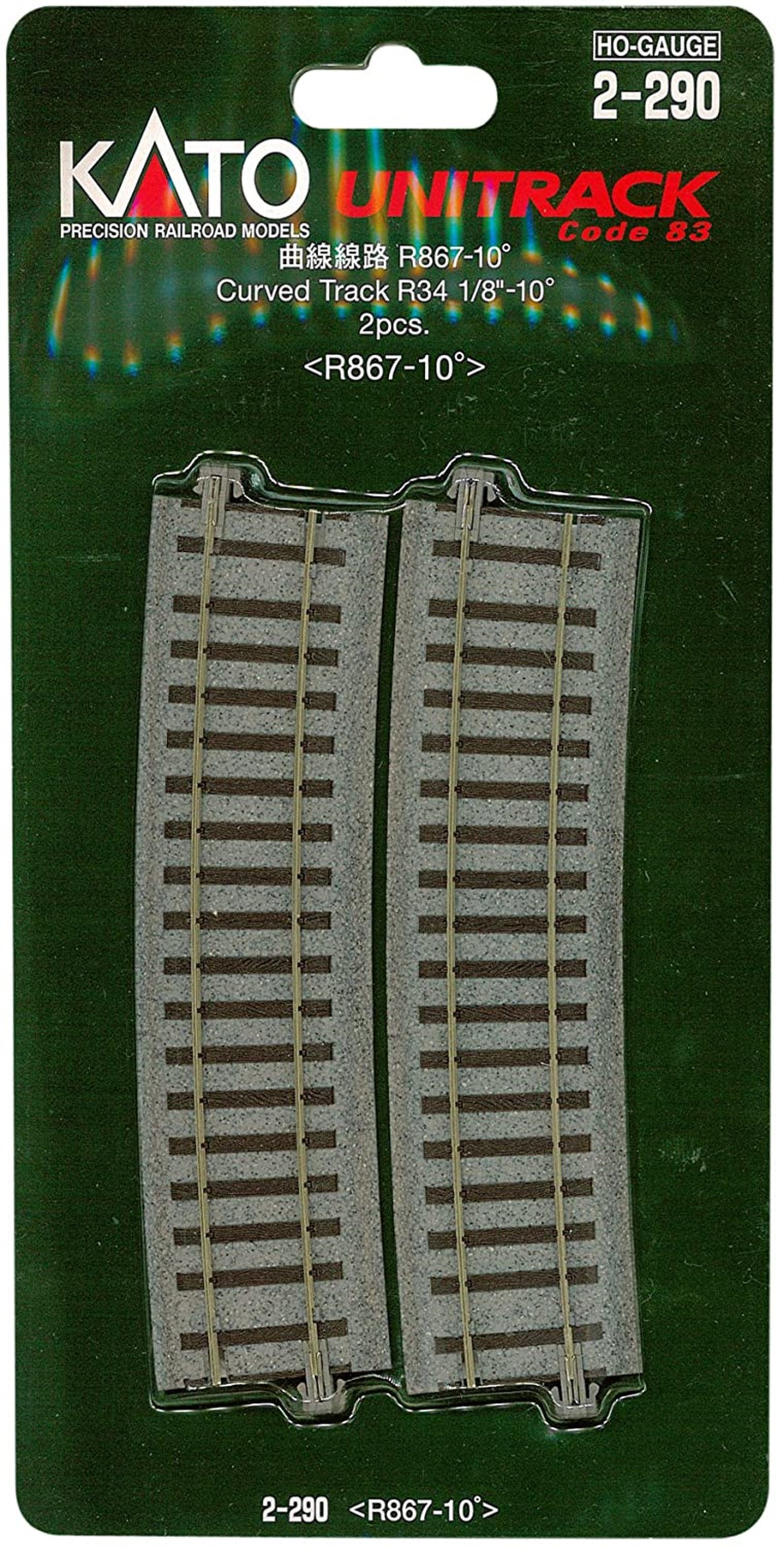 Kato KATO 2-290 Curved Track 10 Degree 6pcs – Rails of Sheffield