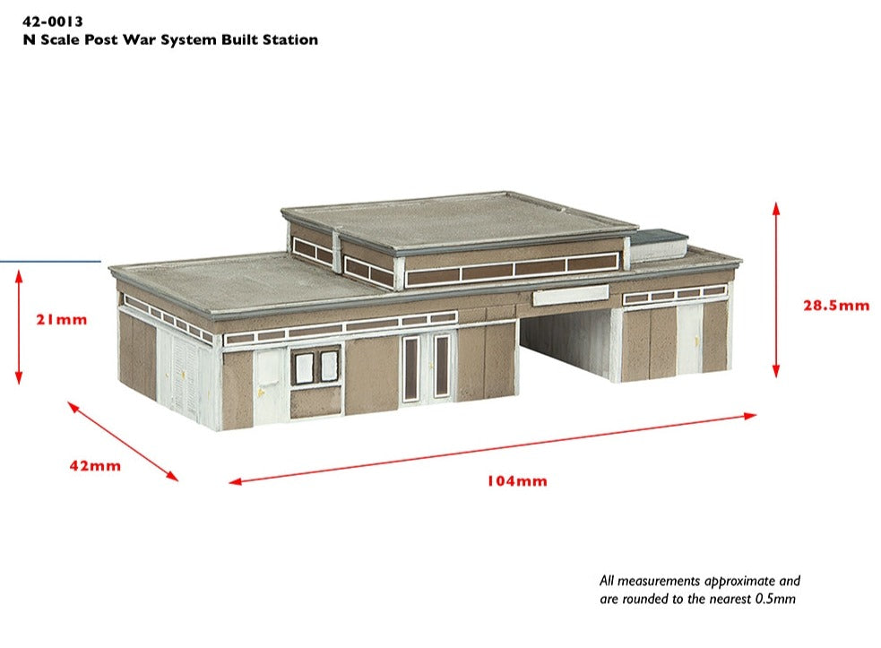 Scenecraft 42-0013 Post War System-Built Station – Rails of Sheffield