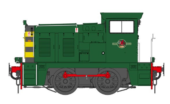 Heljan Class 02 BR green Unnumbered (Wasp Stripes) Diesel Locomotive ...
