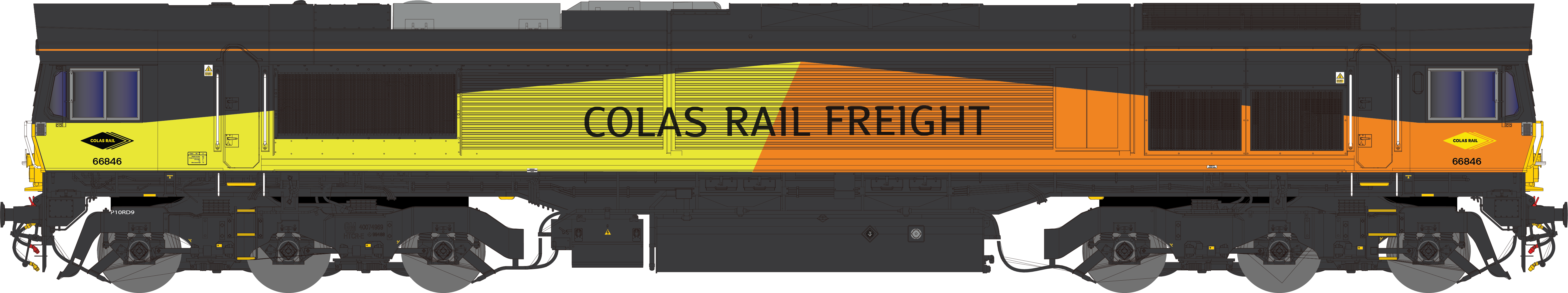 Dapol 2D-066-009D Class 66 66846 Colas Rail Diesel Locomotive – Rails