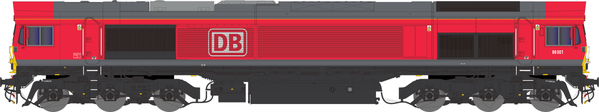 Dapol 2D-066-001S Class 66 66001 DB Red Diesel Locomotive - DCC Sound ...