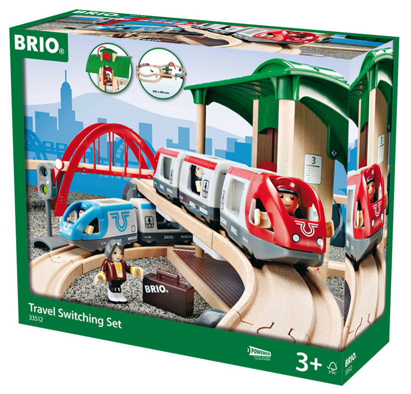 Brio 33512 BRIO World - Travel Switching Set – Rails