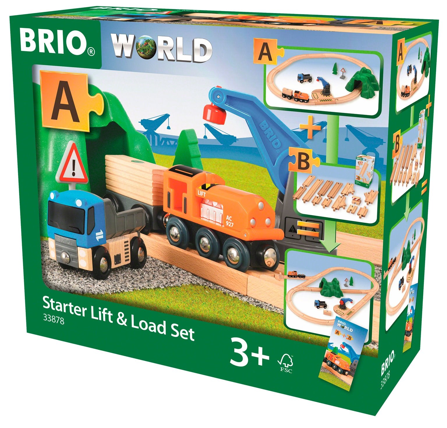 Brio 33878 BRIO World - Starter Lift & Load Set A – Rails