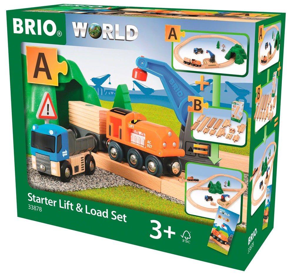 Brio 33878 BRIO World - Starter Lift & Load Set A – Rails