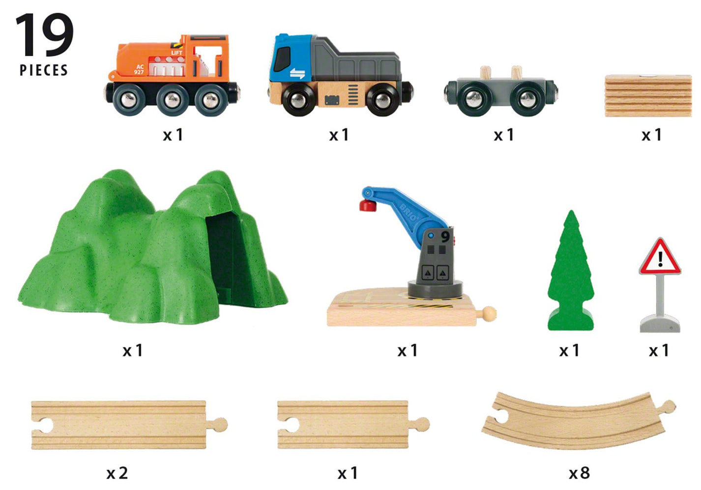 Brio 33878 BRIO World - Starter Lift & Load Set A – Rails