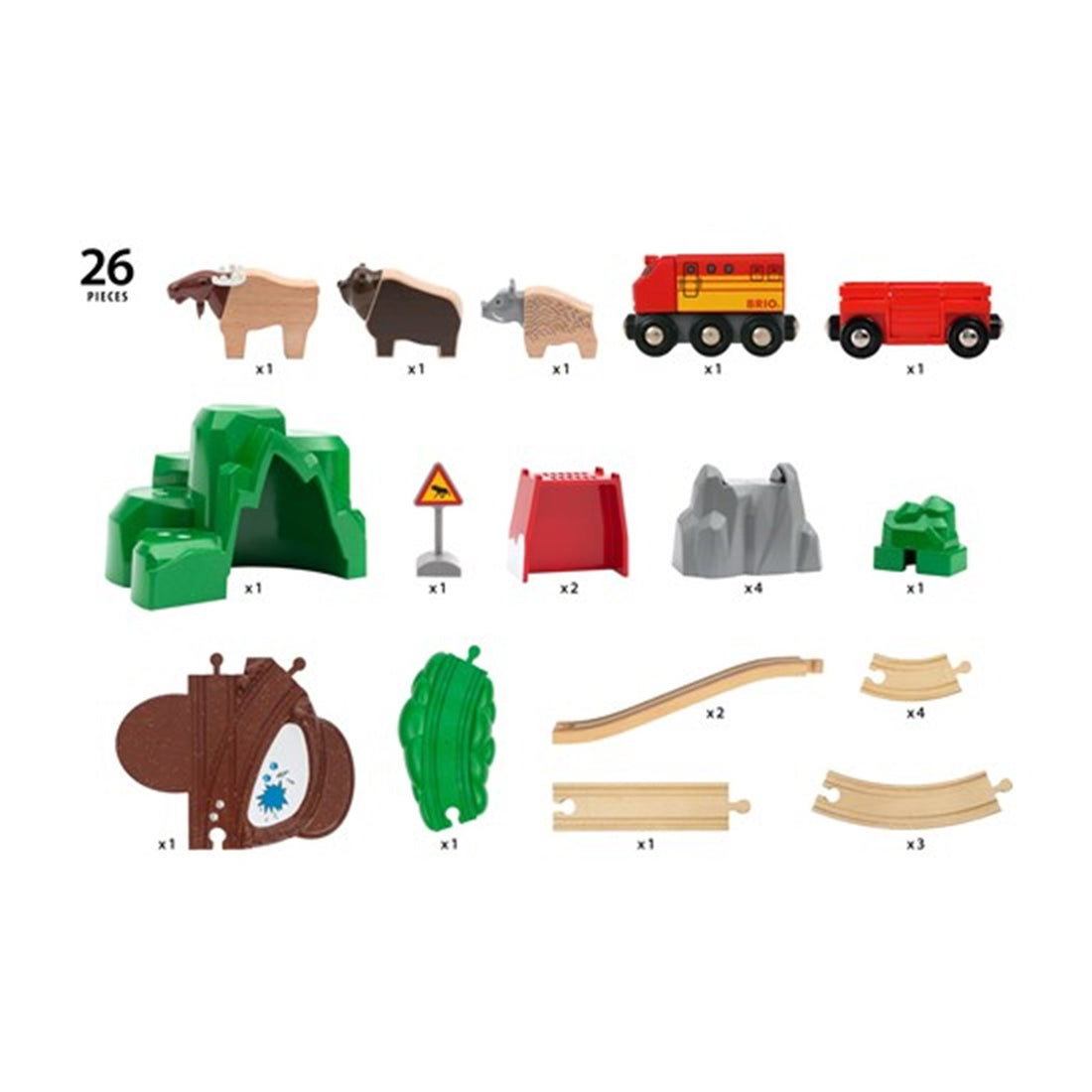 Brio 33988 Brio World - Nordic Animal Set – Rails