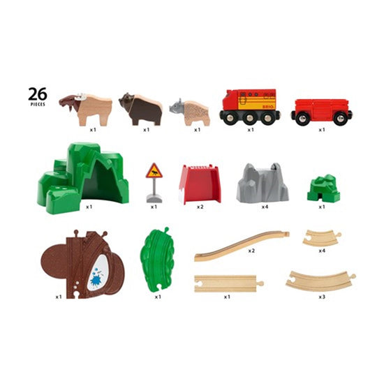 Brio 33988 Brio World - Nordic Animal Set – Rails