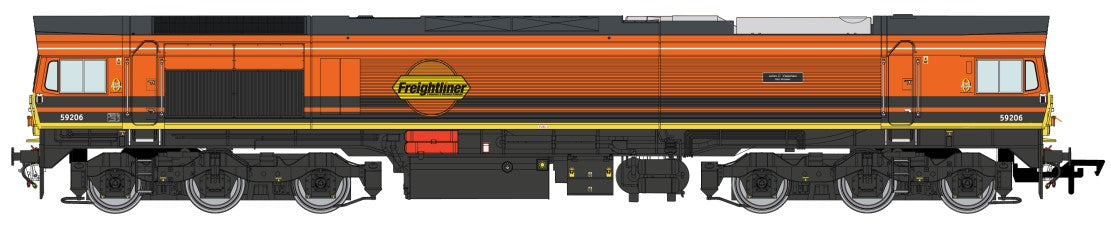 Dapol 4D-005-008D Class 59 59206 Freightliner Orange John F – Rails