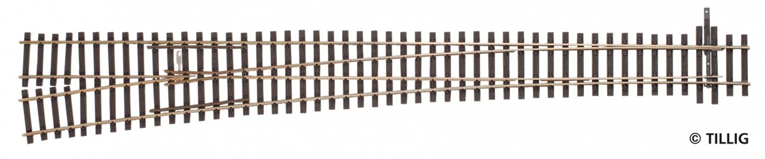 Tillig Tillig elite track : Left Wide Point HO 9.4° – Rails of Sheffield