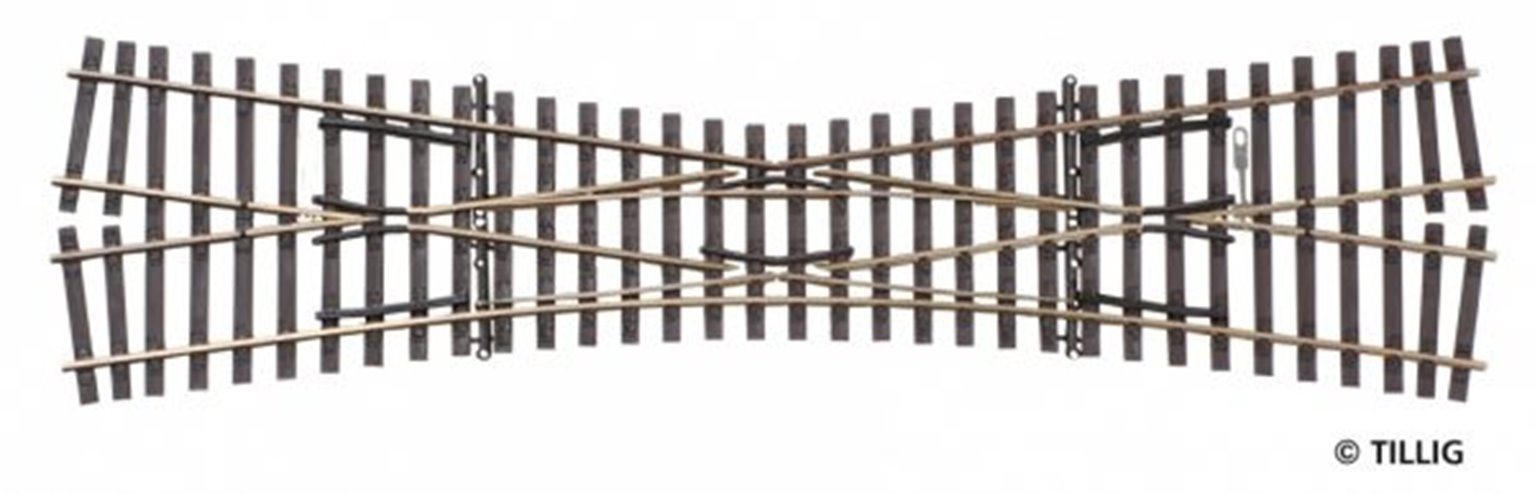 Tillig 85395 Tillig elite track : Single Slip HO 15° – Rails