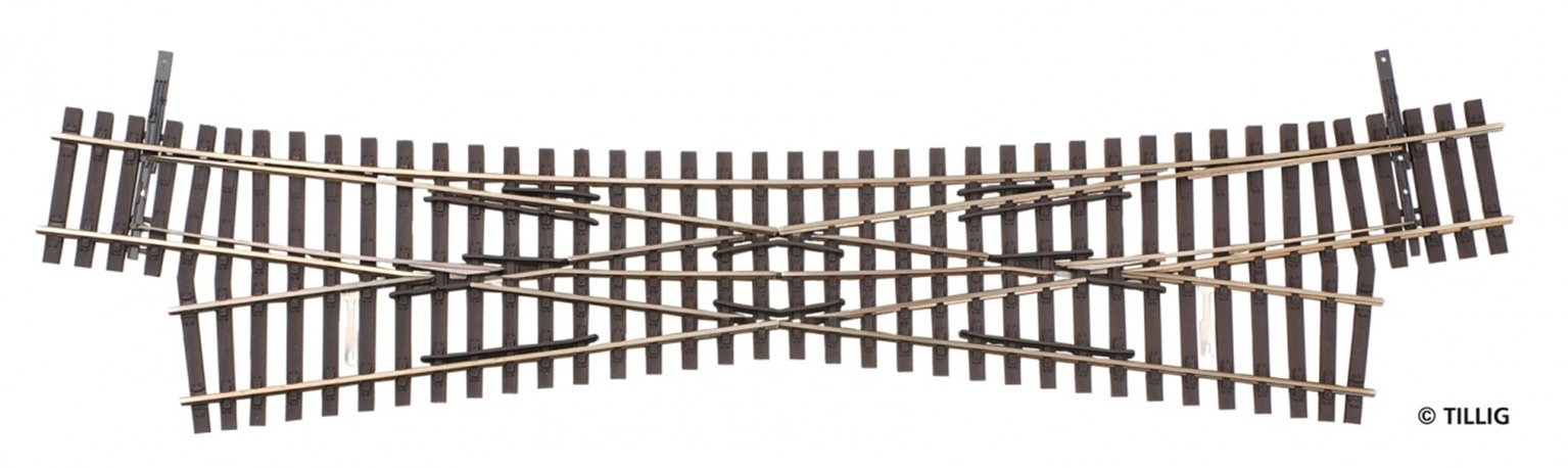 Tillig 85396 Tillig elite track : Single Outside Slip HO 15° – Rails