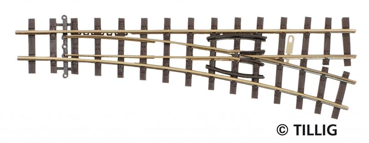 85637 Tillig elite track : Right Turnout HOe (Narrow Gauge) – Rails of ...