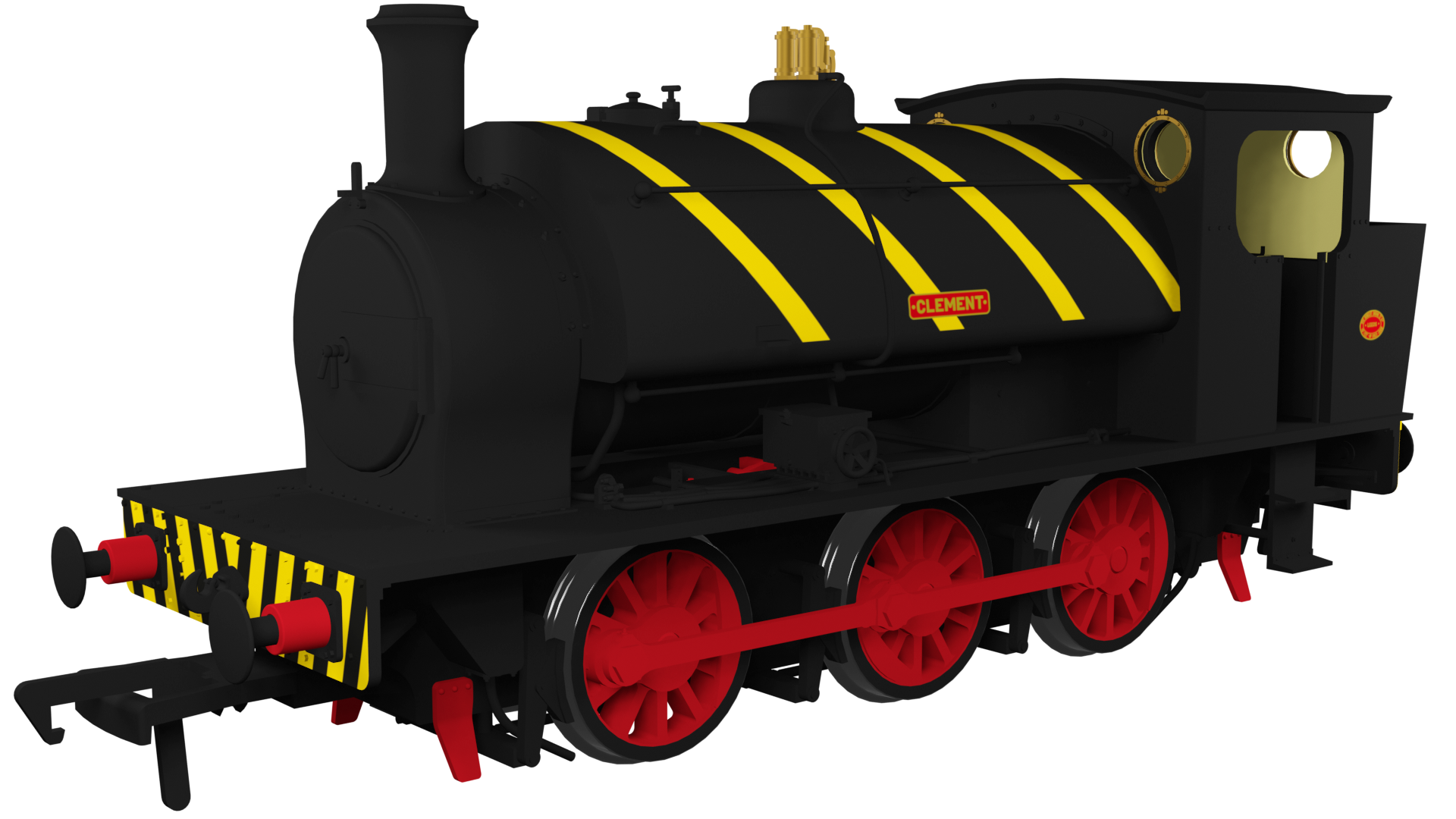 Rapido Trains UK 16” Hunslet "Clement", NCB Brodsworth Colliery black ...