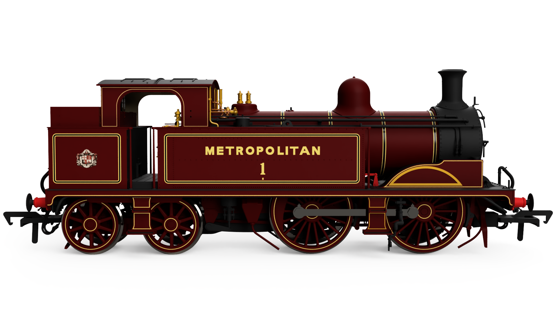 Rapido Trains UK 909504 Metropolitan Railway E Class No. 1 0-4-4T ...