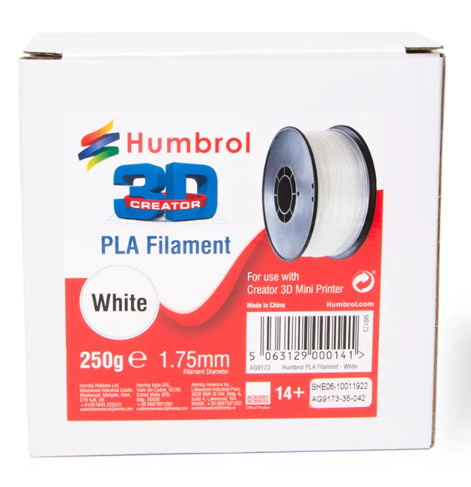 Humbrol AG9173 3D Printing Natural PLA Filament – Rails of Sheffield