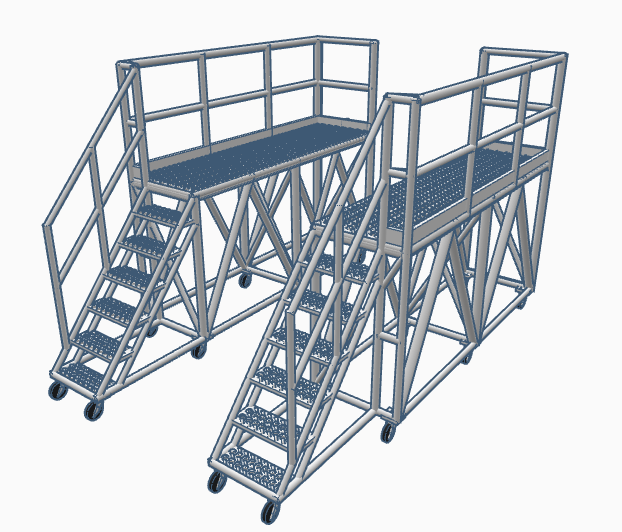 Goodwood Scenics BSAS2K 2 x Access Steps Left & Right Stairs - Khaki ...