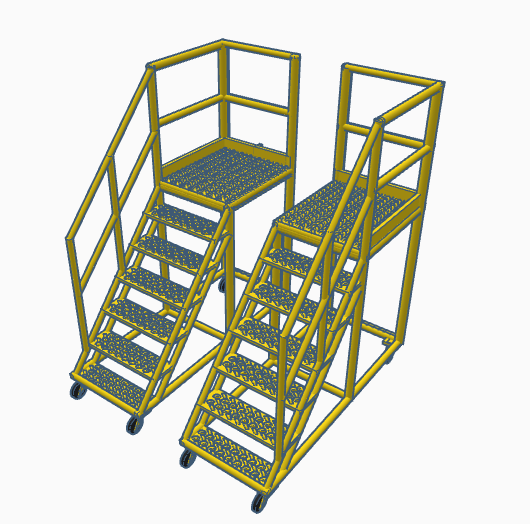 Goodwood Scenics BSDCSYLW Locomotive Cab Access Steps Pair - Yellow ...