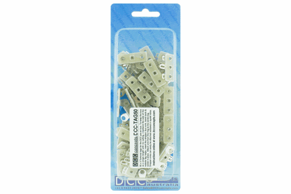 DCC Concepts DCC-Tag50 Bus Terminal Tags (50 Pack) – Rails of Sheffield