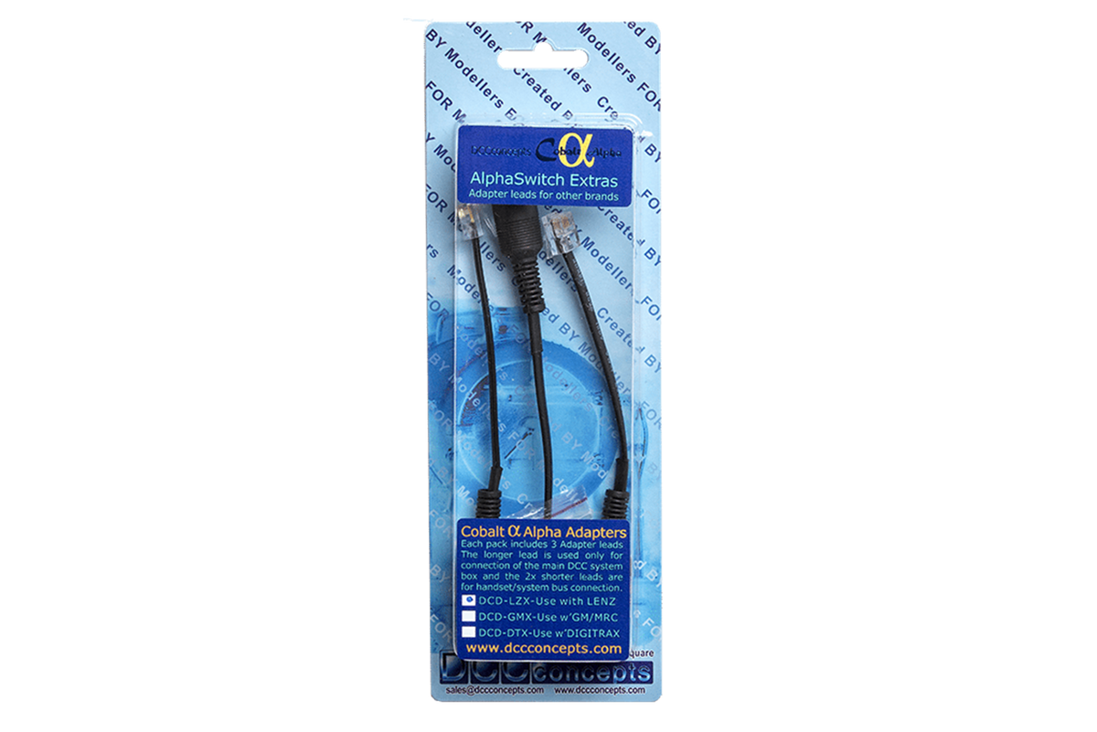 DCC Concepts DCD-LZX Cobalt Alpha Adapter Lenz – Rails of Sheffield