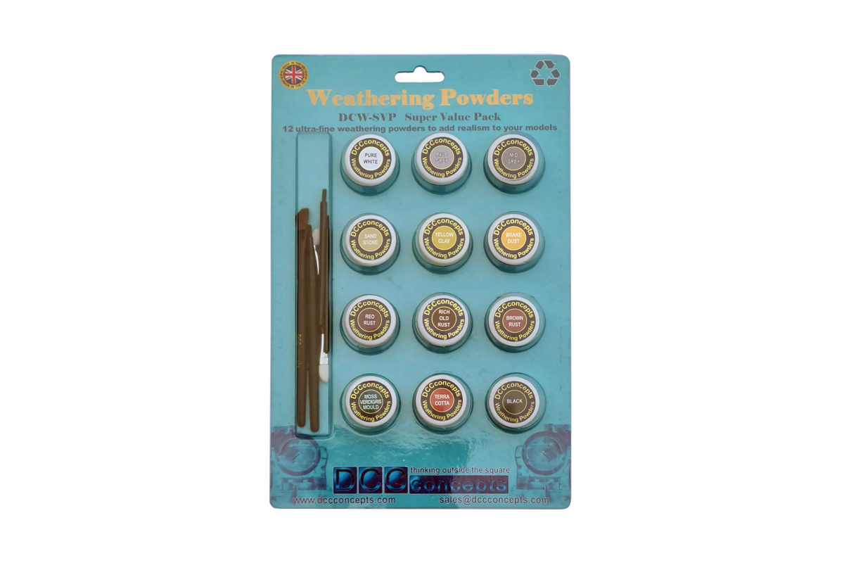 DCC Concepts DCW-SVP Weathering Set – Super Value Pack – Rails of Sheffield