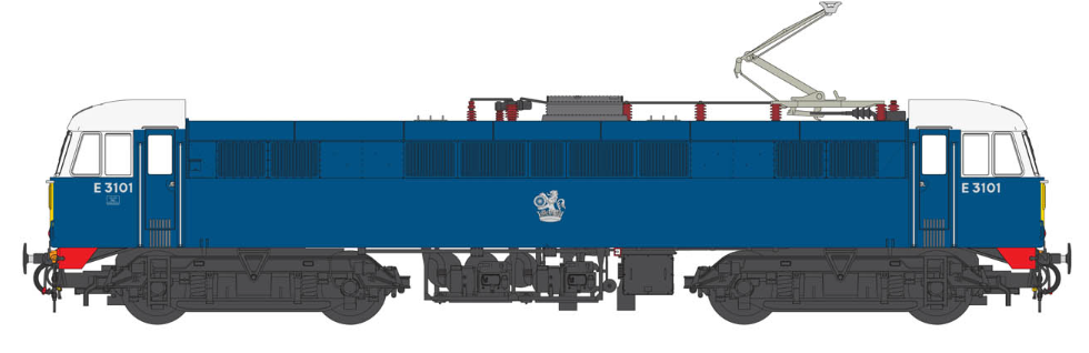 Heljan Class 86 BR Blue AL6 E3101 with SYP/Red Bufferbeam (Faiveley ...