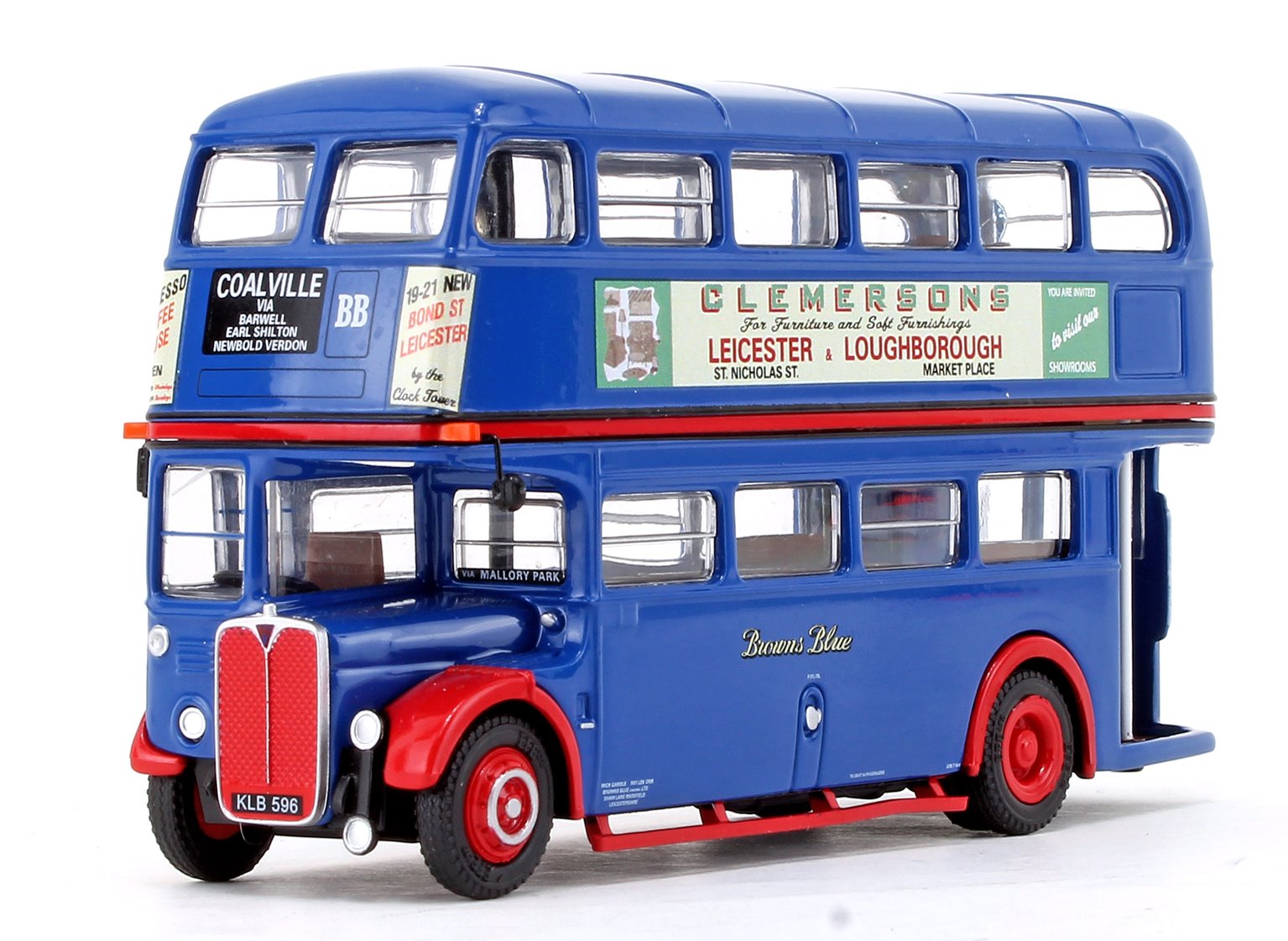 EFE E34116 AEC RT Bus Browns Blue Coalville via Barwell (KLB – Rails