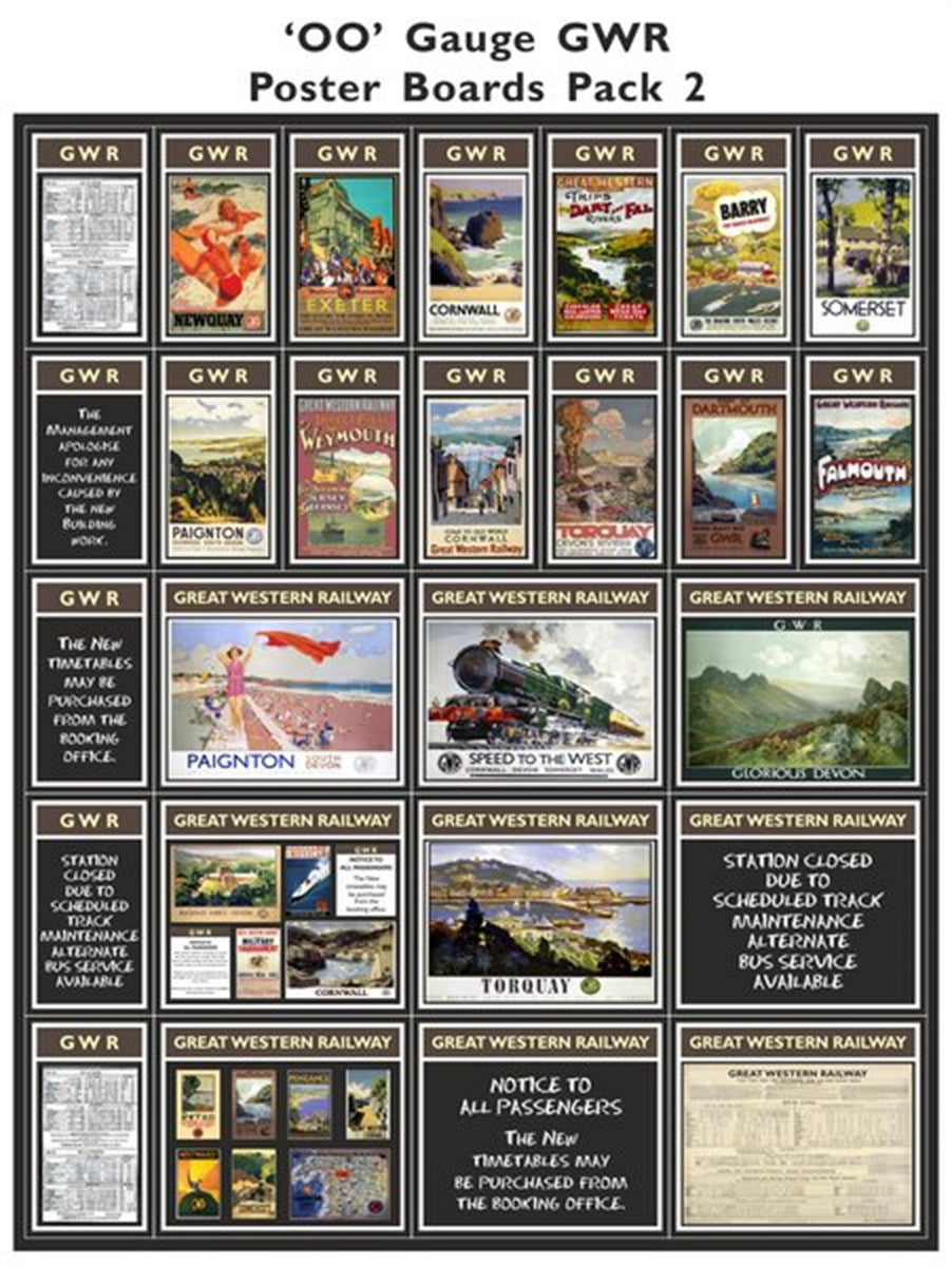 Trackside Signs DCPB0011 GWR Poster Boards Pack 2 – Rails of Sheffield