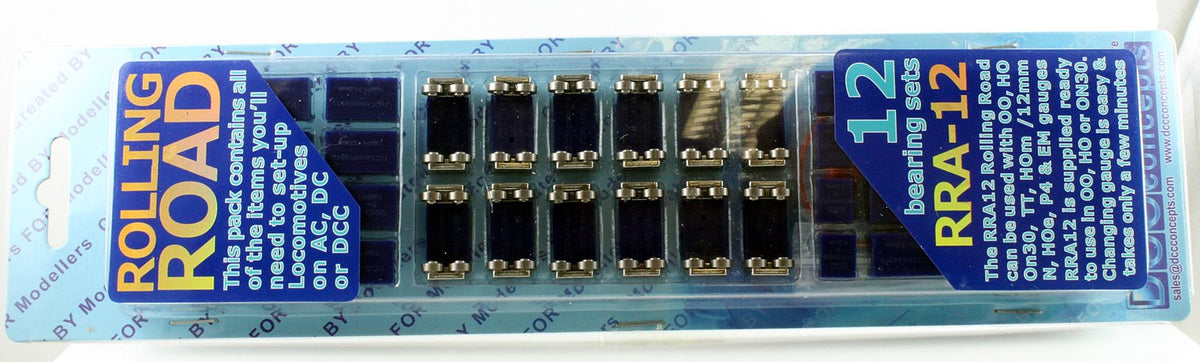 DCC Concepts DCM-RRA12 Rolling Road (Multi-Gauge) 12 Axle – Rails of ...