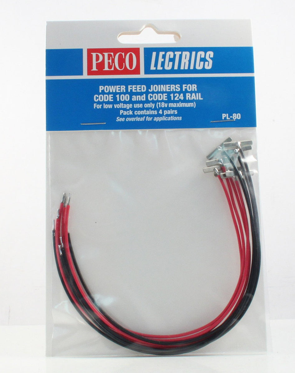 Peco PL-80 PL80 Power Feed Joiners for Code 100 & Code 124 track ...