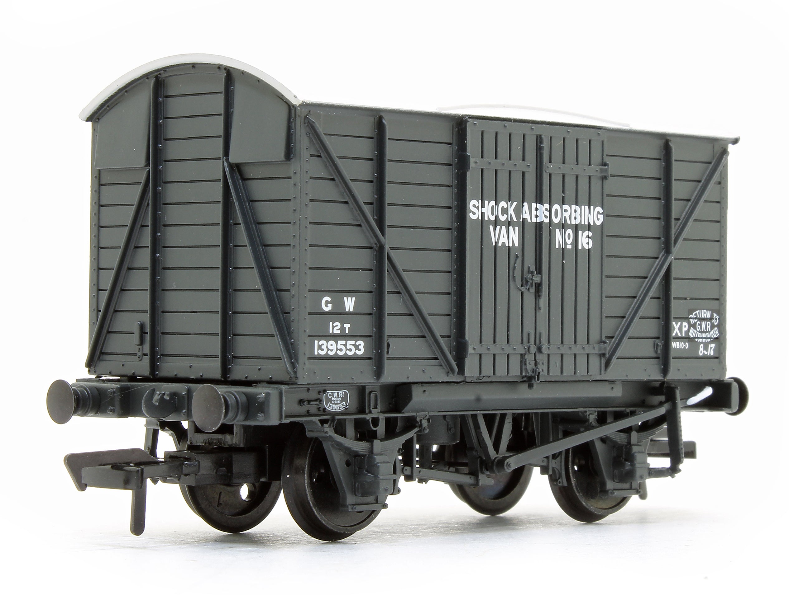 Bachmann 37-904A Pre-Owned GWR 12T Shock Van Planked Ends GWR – Rails