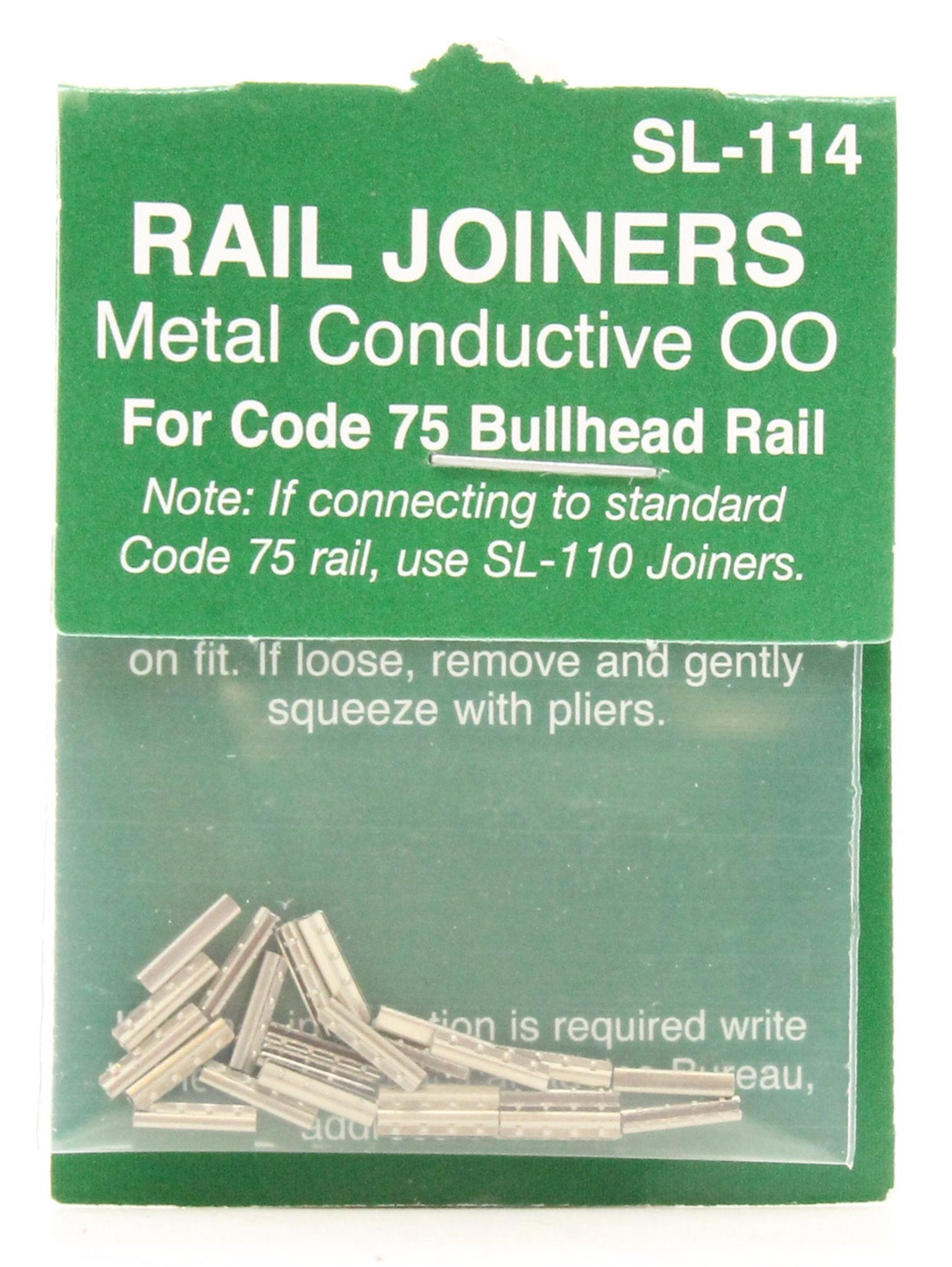 Peco SL114 SL114 - Code 75 - Bullhead Rail Joiners – Rails