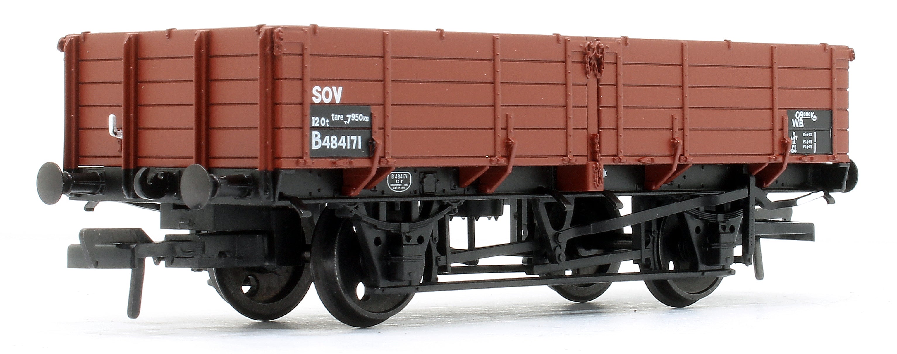 Bachmann 38-703 BR 12T Pipe Wagon BR Bauxite (TOPS) 484171 – Rails