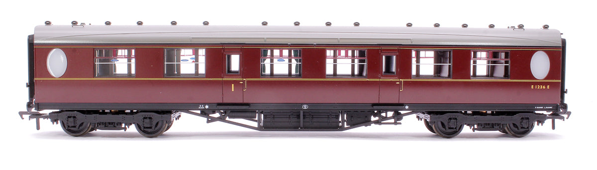 Bachmann 34-412 LNER Thompson Composite Corridor BR Maroon No. E1236E ...