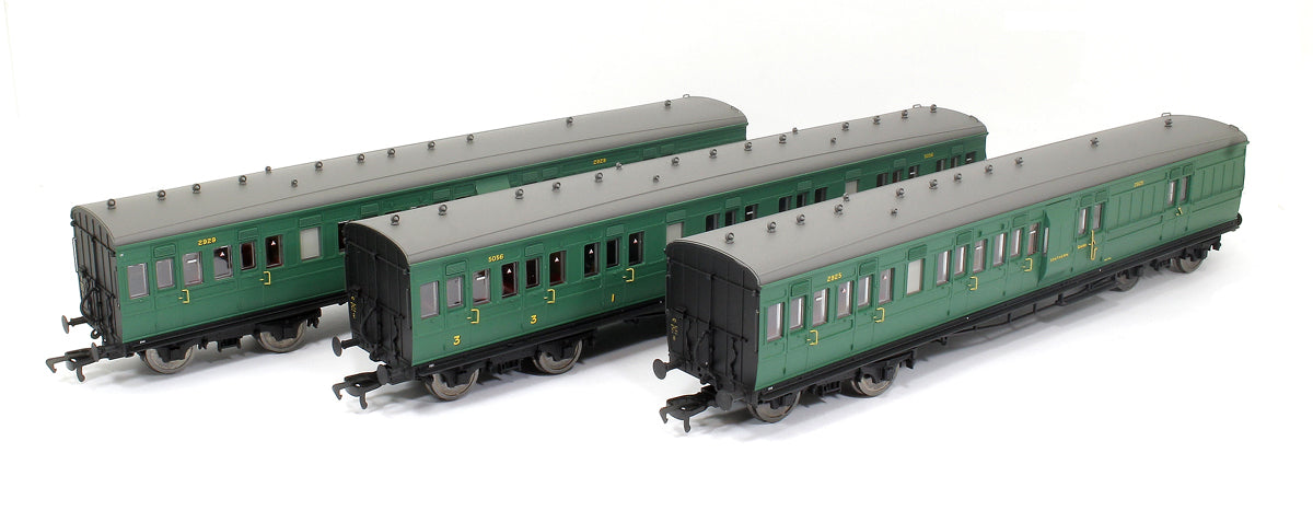 EFE Rail E86013 LSWR Cross Country 3-Coach Pack SR Malachite Green ...