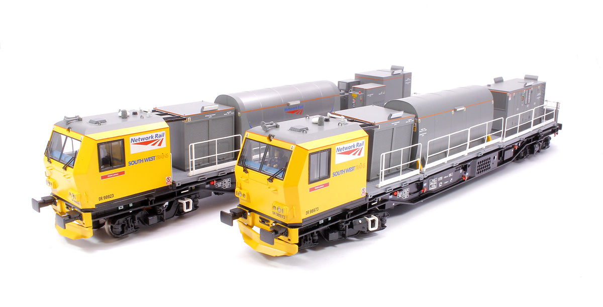 Bachmann 31-578 Windhoff MPV 2-Car Set Network Rail Yellow Nos. DR98923 ...