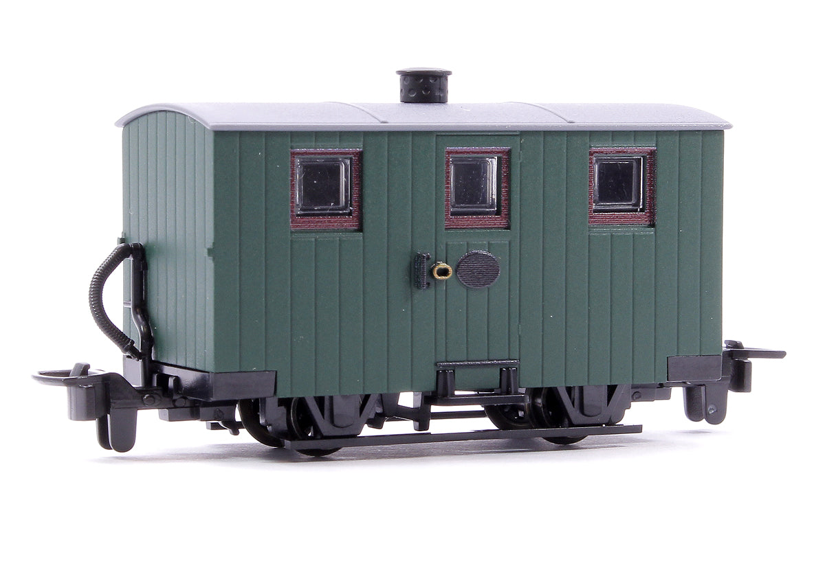 Peco GR570UG 4 Wheel Green Quarryman Coach (w/out Balcony) – Rails