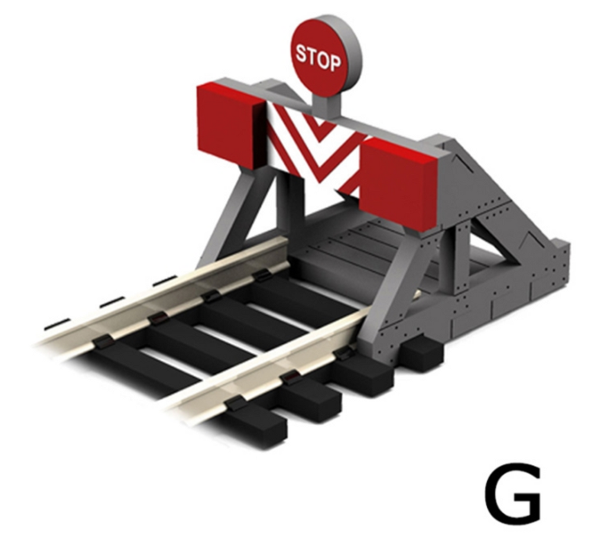 Proses PBF-G-03 G Scale Buffer Stop w/Assorted Decals (2 pcs) – Rails