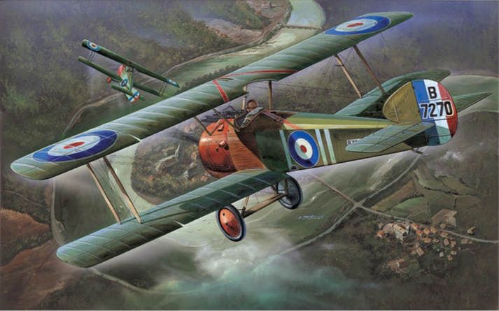 Academy PKAY12109 Sopwith Camel F.1 Model Kit – Rails