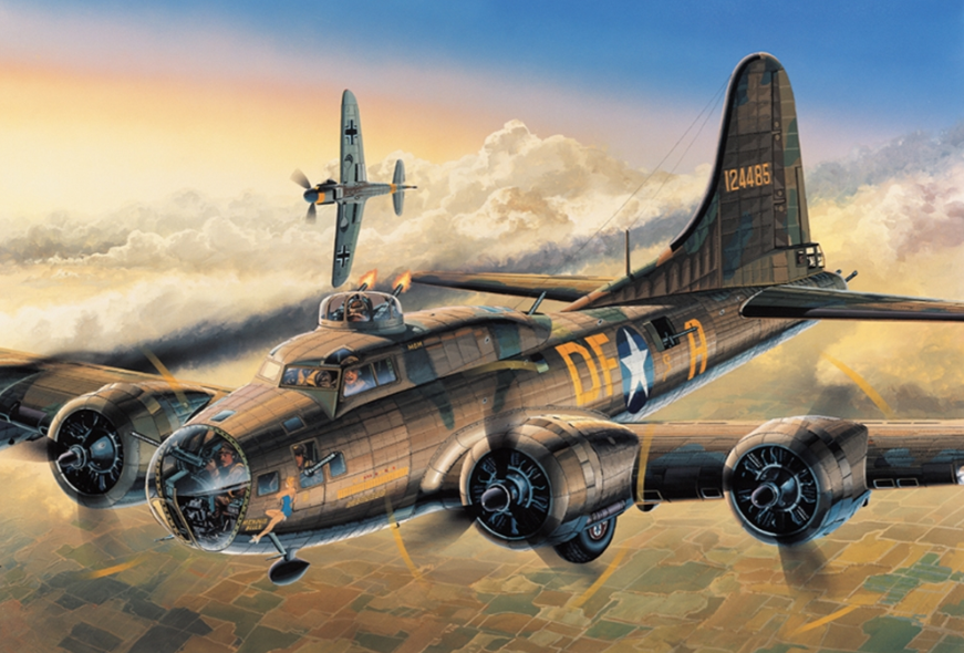 Academy PKAY12495 B-17F Memphis Belle Model Kit – Rails of Sheffield