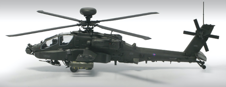 Academy PKAY12537 AH-64D British Army 'Afghanistan' Model Kit – Rails ...